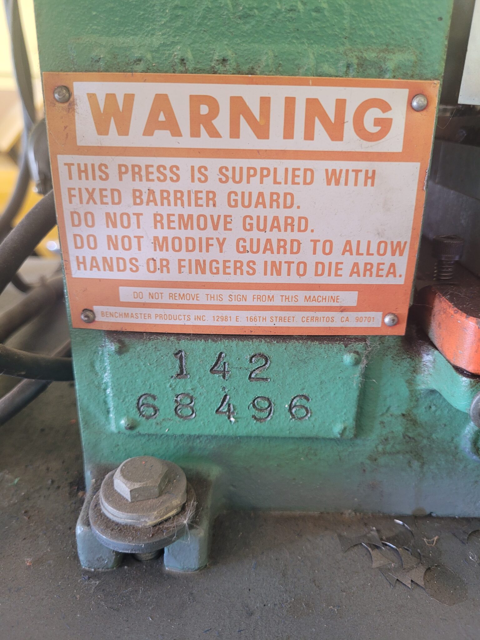 BenchMaster Pneumatic Punch Press - Tools & Supplies